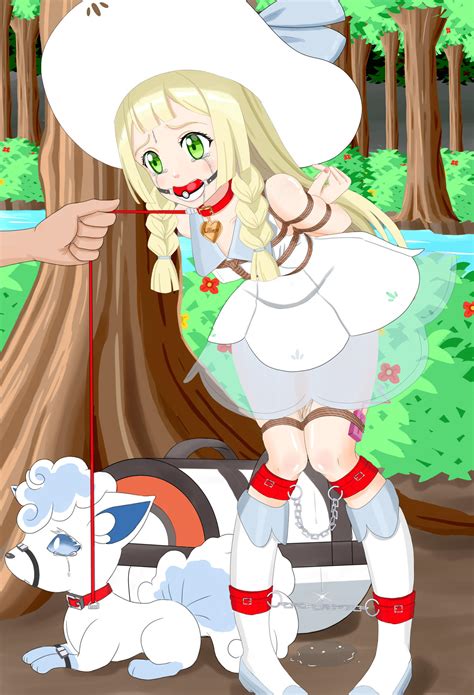 Rule 34 1girls Alolan Vulpix Arms Tied Behind Back Ball Gag Blonde