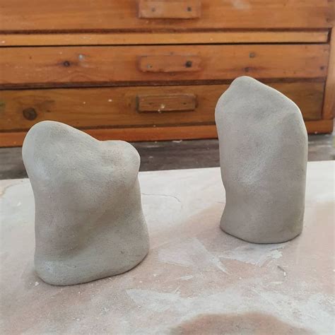 Standing Stone Forms In Clay