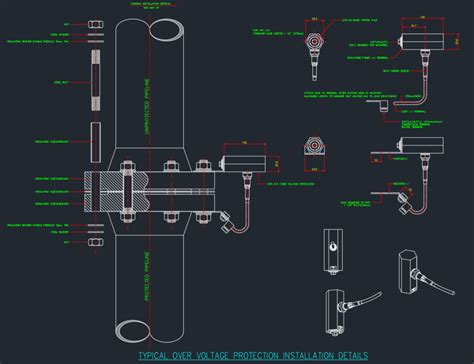 Surge Arrester Installation Cad Cadblocks Hub For Industrial Design
