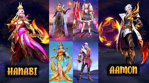 New Skin Aamon Hanabi Layla Valentina Msc Gusion Kadita Creat And
