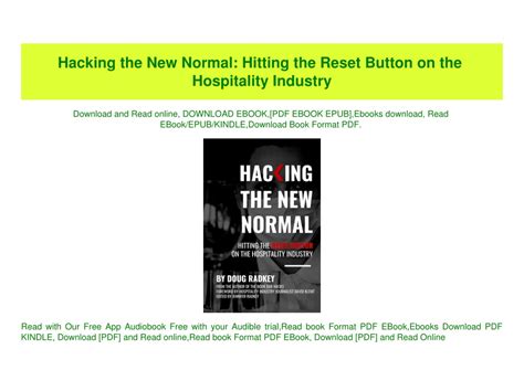 Ppt Read Hacking The New Normal Hitting The Reset Button On The