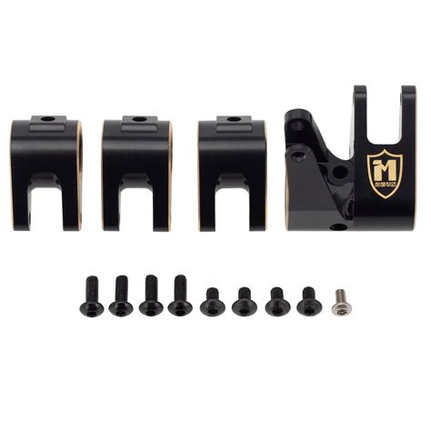 Meus Racing Scx10 Pro Black Brass Front And Rear Axle Link Mount Set F