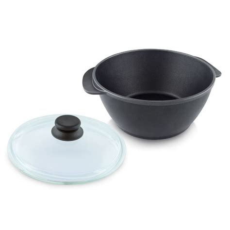 Тенджера със стъклен капак 3 5л лят алуминий 24см ⋆ Masterhaus