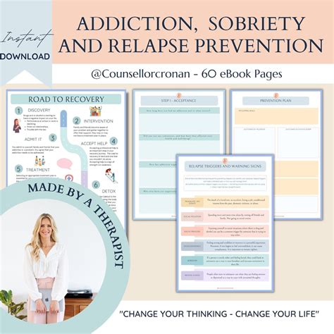 Sobriety And Addiction Worksheets Digital Download Addiction Etsy