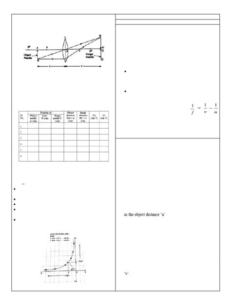 experiment 5 focal length of convex lens pdf