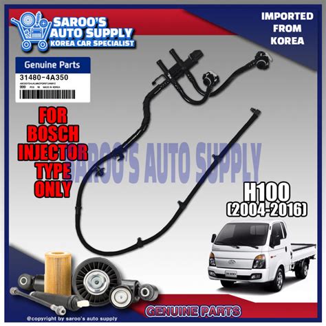 A1 Fuel Return Hose For Hyundai H100 04 16 Crdi D4cb Original