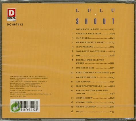 Shout LuLu Muziek Bol Com