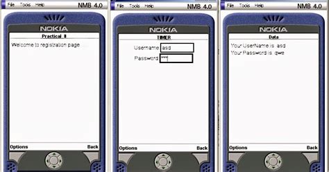 Mobile Computing A Wml Program To Display Username And Password
