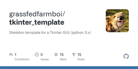 github grassfedfarmboi tkinter template skeleton template for a tkinter gui python 3 x