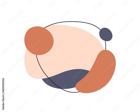 Abstract Fluid Shaped Background Design From Natural Rounded Circled