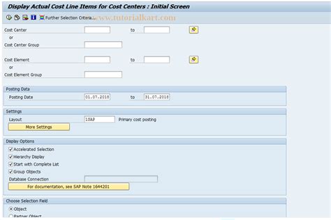 Ksb1n Sap Tcode Cost Centers Actual Line Items New