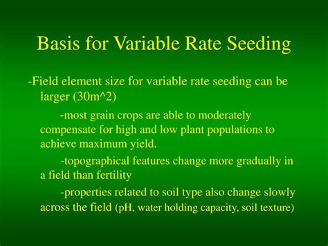 Ppt Variable Rate Seeding Technologies Powerpoint Presentation Free