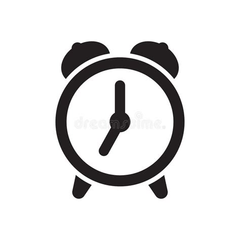 Alarm Clock Icon Vector Retro Alarm Clock Stock Vector Illustration