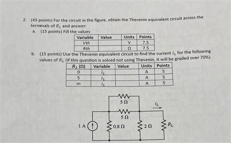 Solved 2 45 ﻿points ﻿for The Circuit In The Figure