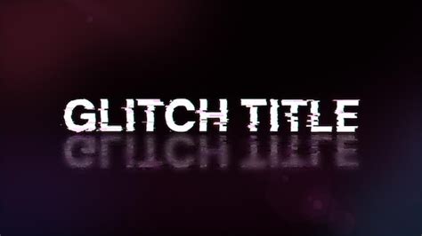 Premium Photo 3d Rendering Glitch Title Text With Screen Effects Of