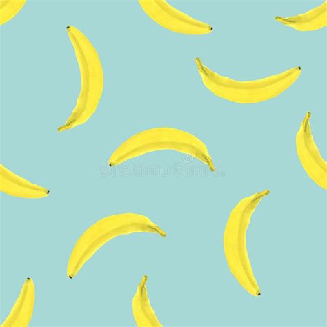 Bananas Tropical Pattern Stock Illustration Illustration Of Organic