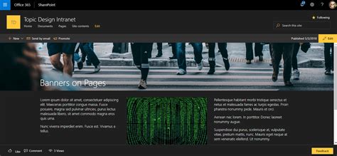 Microsoft365 Day 187 Creating Banners For Your Sharepoint Online Pages Tracy Van Der Schyff