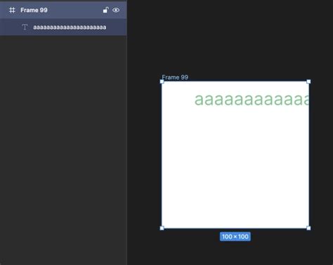 Text Not Visible When Typed Text Leads To Outside The Frame Figma Forum