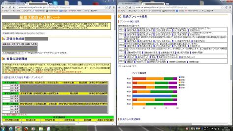 screen capture of the organizational activities information aggregation
