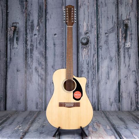 Fender Cd 60sce Dreadnought 12 String Acoustic Electric Natural For
