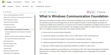 Windows Communication Foundation Features Uses Benefits