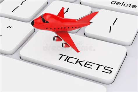 Travel Key Airplane Symbol Keyboard Laptop Computer Stock Illustrations