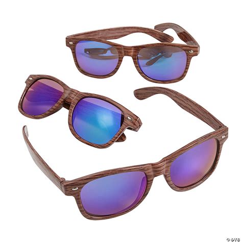 5 34 Adults Wood Print Plastic Nomad Sunglasses 12 Pc Oriental