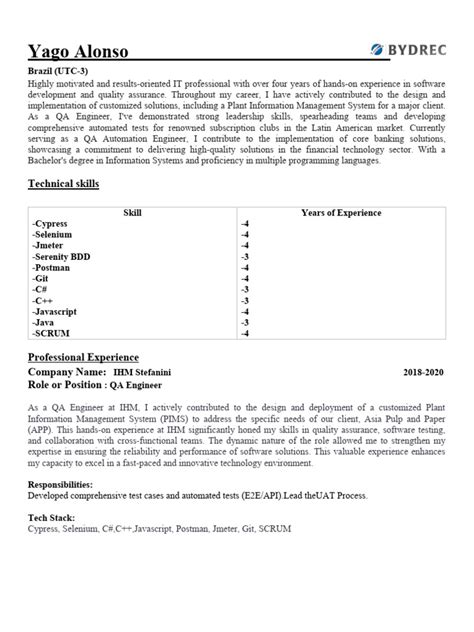 Template Bydrec Pdf Quality Assurance Selenium Software