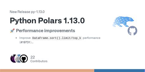 Rust Trends On Linkedin Release Python Polars 1130 · Pola Rspolars