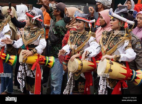 Indonesian Perform Reog Kendang In The Ceremony Of Tulungagungs
