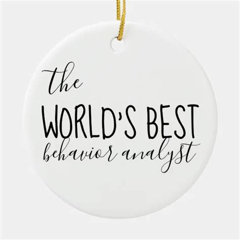 Behavior Analyst Bcba Aba Behavior Tech Ceramic Ornament Zazzle