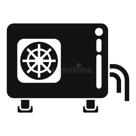 Worker Control Unit Icon Simple Vector Repair Air Conditioner Stock