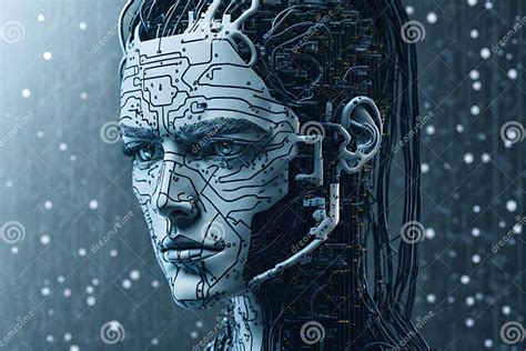 Big Data And Artificial Intelligence Concept Stock Illustration
