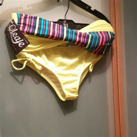 NWT Neon Yellow And Multi Colored Bikini Bikinis Bikini Brands
