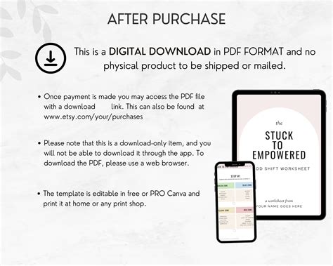 Mood Shift Workbook Worksheet For Coaches Done For You Freebie