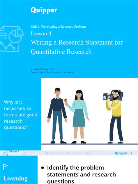 Lesson 5 Writing A Research Statement For Quantitative Research Pdf