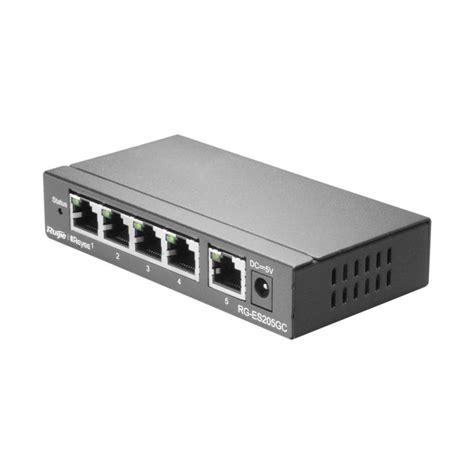 Reyee Rg Es205gc Reyee Switch Cloud 5 Puertos Rj45 Gigabit Velocidad…