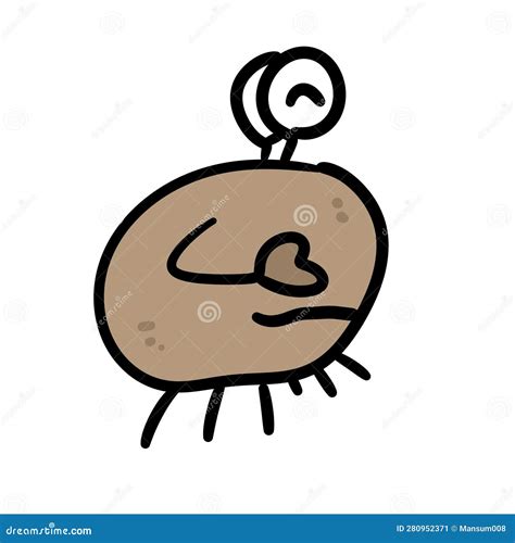 Cangrejo De Dibujos Animados De Fondo Blanco Stock de ilustración Ilustración de icono