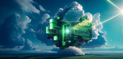 Cloud Network Solution Computing Big Data Center Futurist Infrastructure Generative Ai Digital