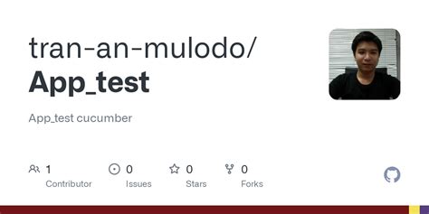 GitHub Tran An Mulodo App Test App Test Cucumber