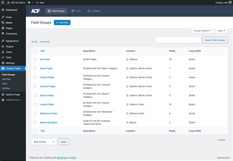 Acf Introduces Refreshed Admin Ui And Acf Blocks Version Wp Tavern