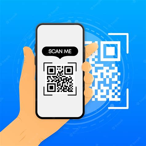 Premium Vector Scanning Qr Code Concept Qr Code For Payment Hand