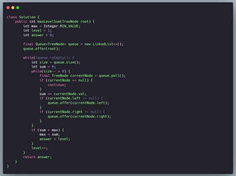 partha sutradhar on linkedin maximum level sum of a binary tree