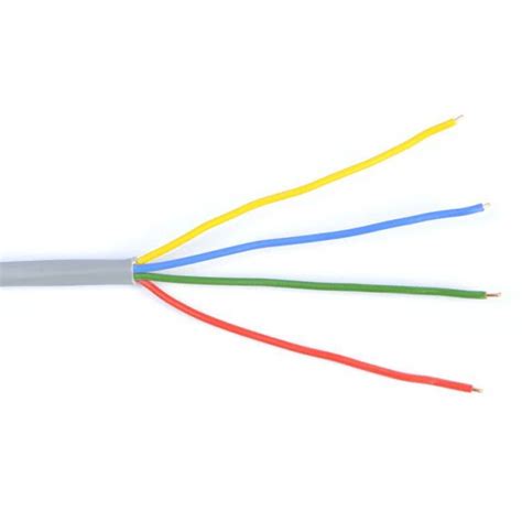 Signaalkabel 4x08mm2 Massief Koperen Aders Grijs Per Meter Domoticx