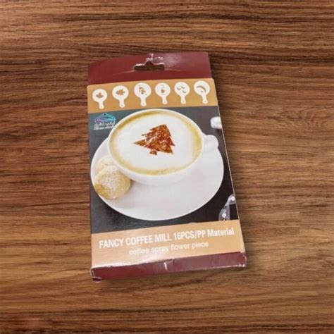 Fancy Coffee Spray Stencil Set Baking House Bd