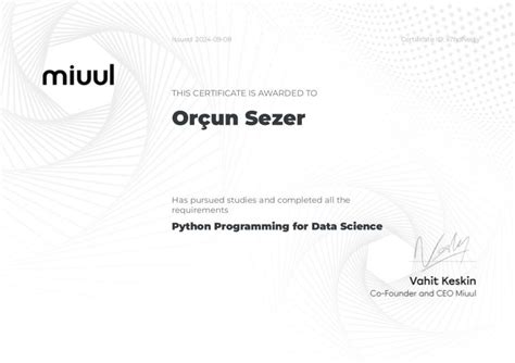 Veribilimi Datascience Miuul Pythonprogrammingfordatascience
