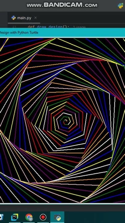 Amazing Rotating Python Graphics Design Using Turtle 🐢 Python