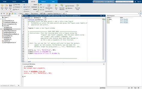 help to solve ex1 on maching learning by andrew ng r learnmachinelearning