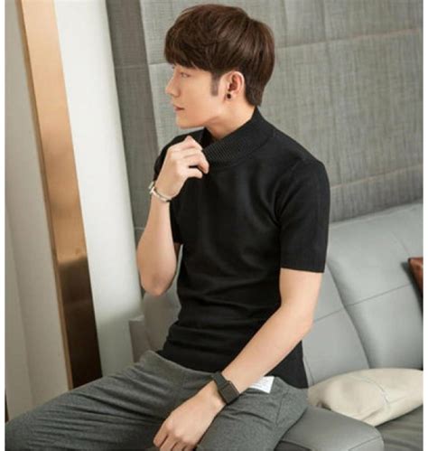 남자반팔니트 반팔목티 크롭니트 N0028 티몬