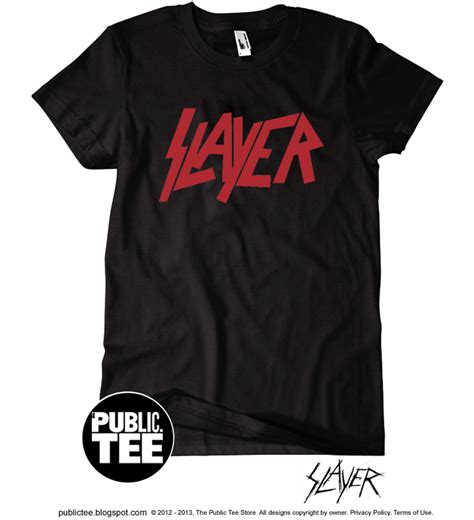 The Public Tee Store Online Slayer Design 1 Tee Code Syr1001
